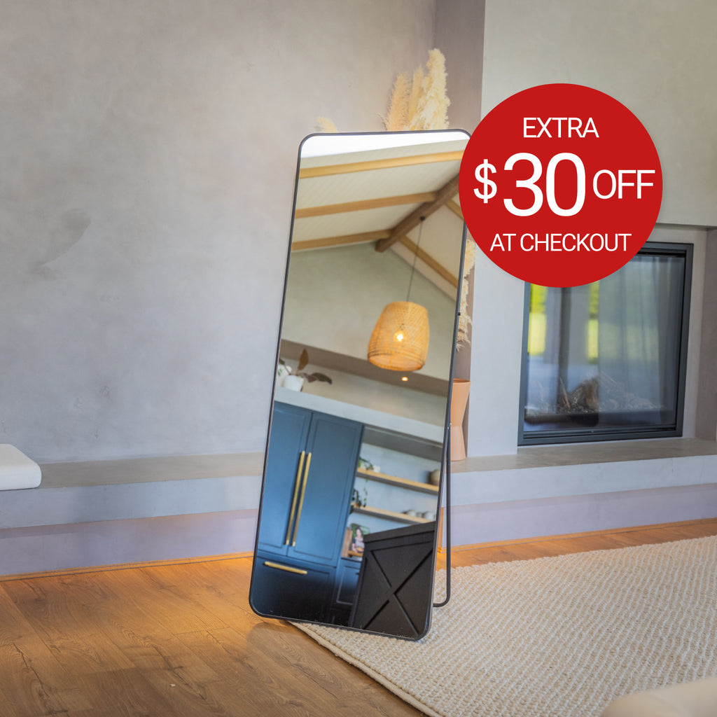 Monarch 1.6m x 0.6m Rounded Corner Full-Length Mirror